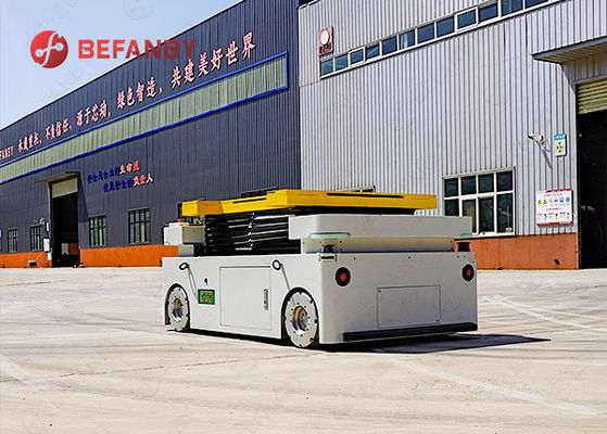 Lithium Battery Automated Guided Vehicle Robot With Mecanum Wheel