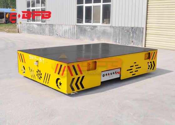 Electric Flatbed Cargo Trackless Transfer Cart 20T Heavy Duty Platform ...