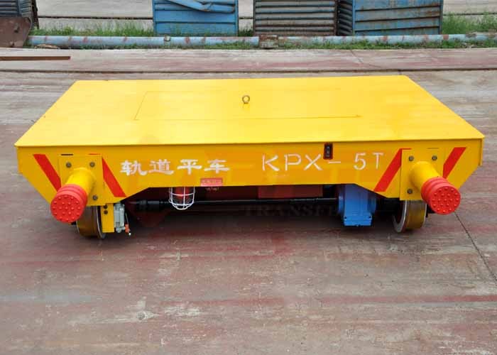 Steel Cast Wheel Material Transfer Trolley , Self - Propelled Motorized ...