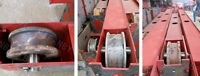 10T Rail Cart Double Flanged Steel Wheels , Mobile Cast Steel Railway ...