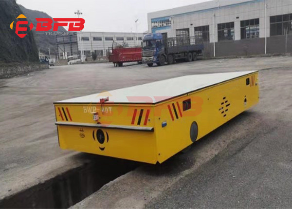Interbay Motorized 30 Ton Trackless Transfer Trolley